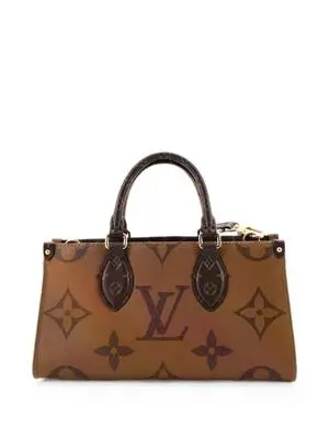 LOUIS VUITTON Onthego Tote Reverse Monogram Giant East West Shoulder Bag