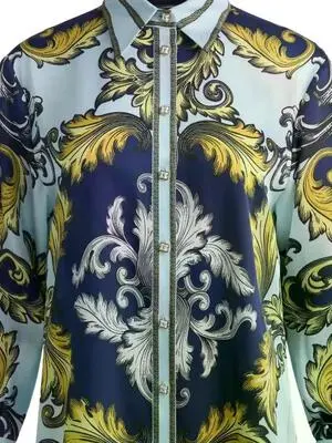 Alice + Olivia Baroque Print Button-up Shirt