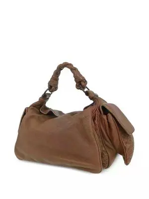 Bottega Veneta 2007 Intrecciato Shoulder Bag - Brown