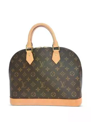LOUIS VUITTON 2010-2020s Pm Alma Monogram-pattern Tote Bag - Brown
