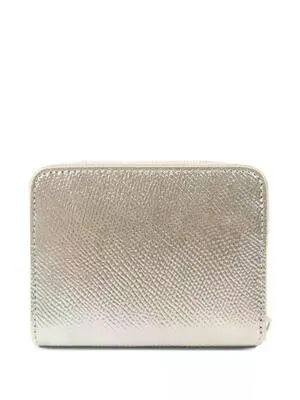 Celine Grained Leather Wallet - Silver