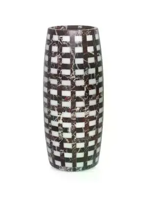 EDITIONS MILANO Lace Marble Vase - Red