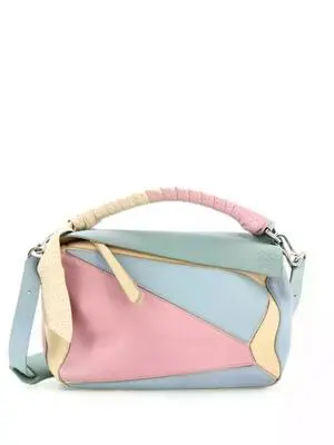 Loewe Wrap Puzzle Bag Leather Medium Shoulder Bag