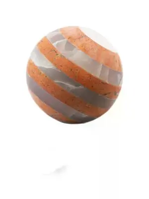 EDITIONS MILANO Alice Striped Marble Paperweight - Orange