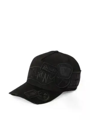 MAGLIANO X Dsquared2 Patch-detail Distressed-effect Baseball Cap - Black