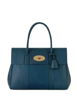 Mulberry Bayswater Grained Leather Tote Bag - Blue