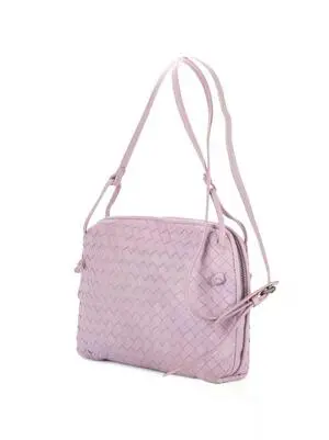 Bottega Veneta Nodini Intrecciato Shoulder Bag - Purple