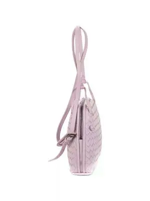 Bottega Veneta Nodini Intrecciato Shoulder Bag - Purple
