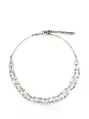 Alessandra Rich Crystal-embellished Layered Necklace