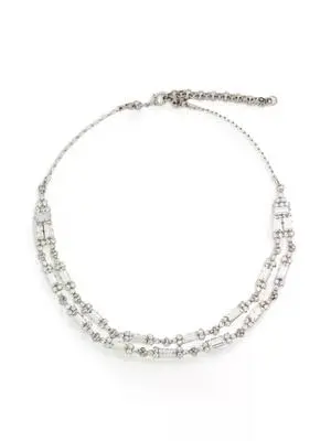 Alessandra Rich Crystal-embellished Layered Necklace