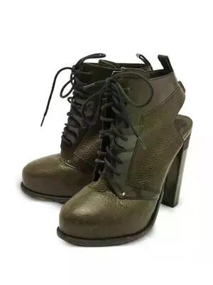 ALEXANDER WANG Lace-up Cut-out Ankle Boots