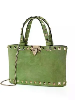 Valentino Garavani Rockstud Chain-strap Tote Bag - Green