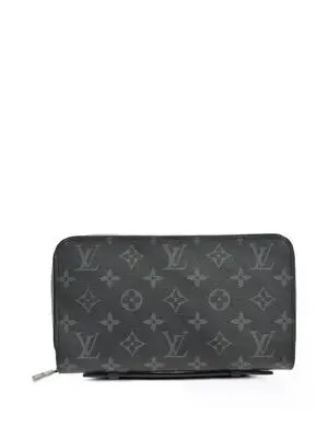 LOUIS VUITTON 2017 Eclipse Zippy Monogram Wallet - Black