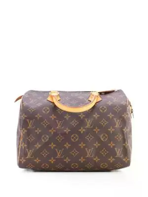 LOUIS VUITTON Speedy Handbag Monogram Canvas 30 Satchel