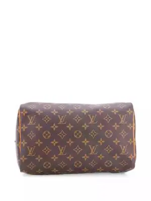 LOUIS VUITTON Speedy Handbag Monogram Canvas 30 Satchel