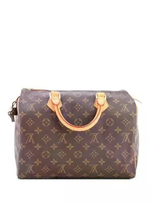 LOUIS VUITTON Speedy Monogram Canvas 30 Satchel - Brown