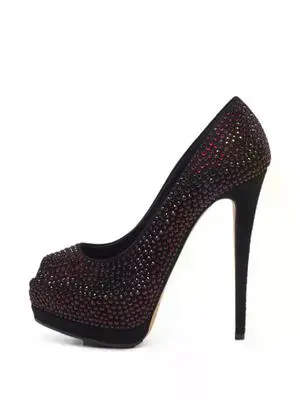 GIUSEPPE ZANOTTI Peep-toe Pumps - Black
