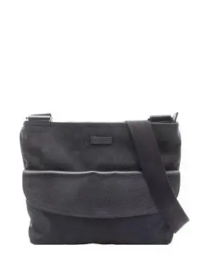 Gucci 2000-2015 Gg Canvas Crossbody Bag - Black
