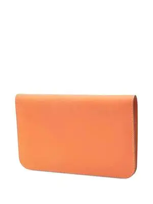 Hermès 2013 Clemence Dogon Duo Wallet Gm Long Wallets