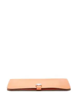 Hermès 2013 Clemence Dogon Duo Wallet Gm Long Wallets