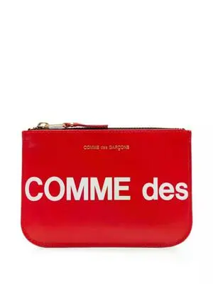 Comme Des Garçons Logo-print Leather Wallet - Red