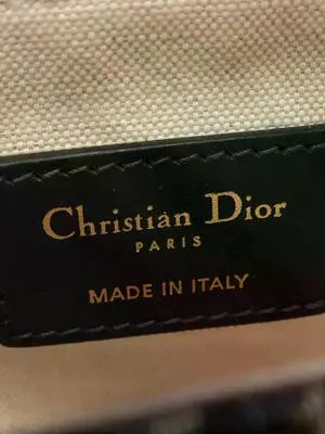 Dior 2000 Mini Oblique Canvas Saddle Bag Satchel