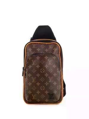 LOUIS VUITTON Avenue Sling Bag Nm Macassar Monogram Canvas Crossbody Bag - Brown