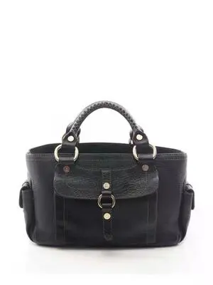 Celine 2000-2007 Leather Boogie Handbag - Black