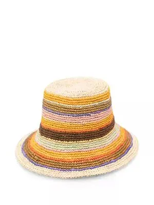 Zimmermann Stripe-pattern Bucket Hat - Neutrals
