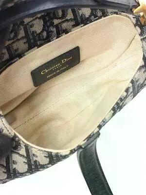 Dior 2000-2018 Mini Oblique Canvas Saddle Bag Satchel