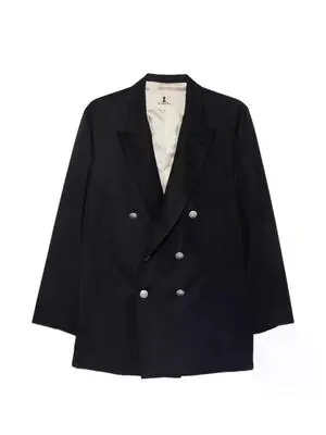 Barena Venezia Double-breasted Peaked-lapel Jacket - Blue