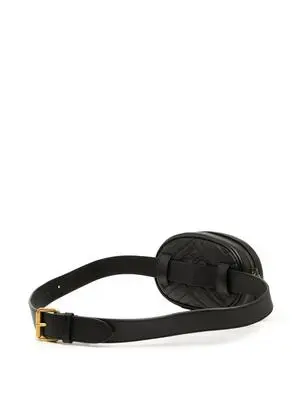 Gucci Gg Marmont Matelassé Leather Belt Bag - Black