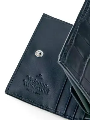 VIVIENNE WESTWOOD Croc-embossed Orb Bifold Wallet