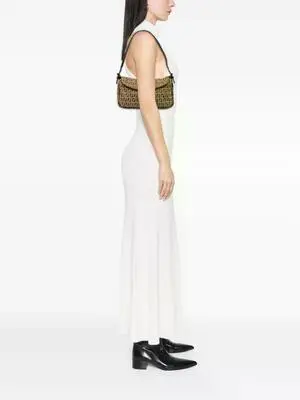 Fendi 2000-2010 Zucchino Canvas Flap Pochette Shoulder Bag - Neutrals