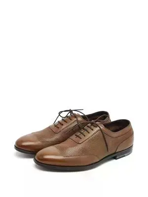 Bottega Veneta Perforated Leather Oxford Shoes