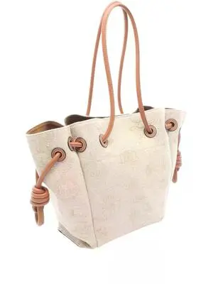 Loewe Flamenco Knot Canvas Tote - Neutrals