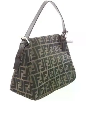 Fendi 2000-2010 Zucca Canvas Mamma Forever Shoulder Bag