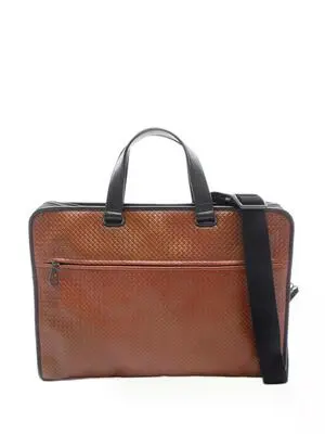 Bottega Veneta 2012-2026 Nappa Intrecciato Briefcase Business Bag - Brown