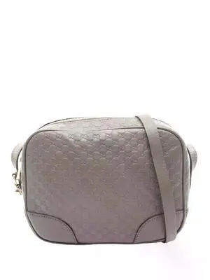 Gucci Microssima Bree Crossbody Bag - Grey