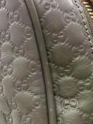 Gucci Microssima Bree Crossbody Bag - Grey