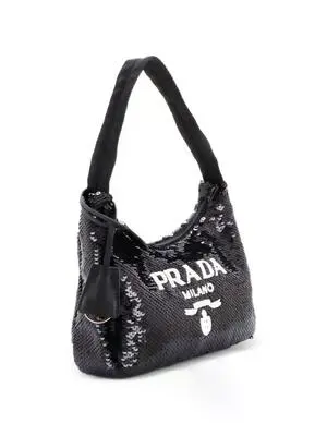 Prada Re-edition 2000 Sequined Mini Hobo Bag