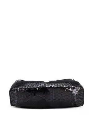 Prada Re-edition 2000 Sequined Mini Hobo Bag - Black