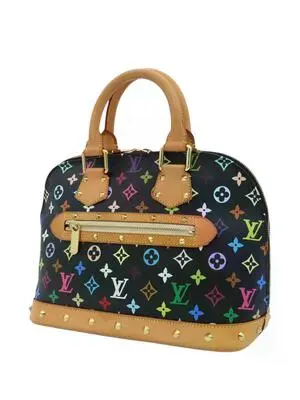 LOUIS VUITTON Monogram Multicolore Alma Pm Handbag - Black