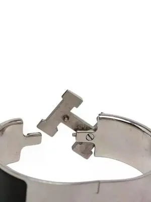 Hermès Enamel And Palladium Plated Metal Clic Clac H Bracelet Pm