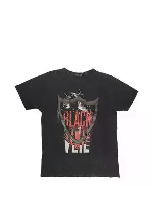 HTC LOS ANGELES Logo-print Graphic T-shirt - Black