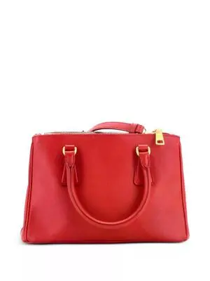Prada Saffiano Leather Tote Bag - Red
