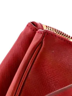 Prada Saffiano Leather Tote Bag - Red
