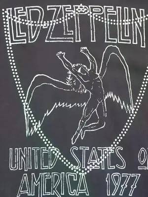 HTC LOS ANGELES Led Zeppelin Studded Graphic-print T-shirt