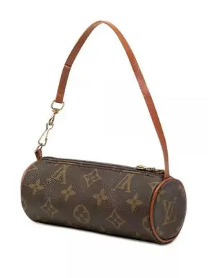 LOUIS VUITTON 1990-2020 Monogram Papillon Pochette Handbag - Brown