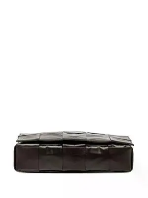 Bottega Veneta Paper Calfskin Intrecciato Cassette Crossbody Bag - Brown